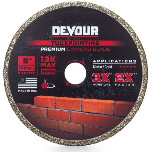 Diamond Saw Blades & Tuckpointing Drill Bits | Devour™